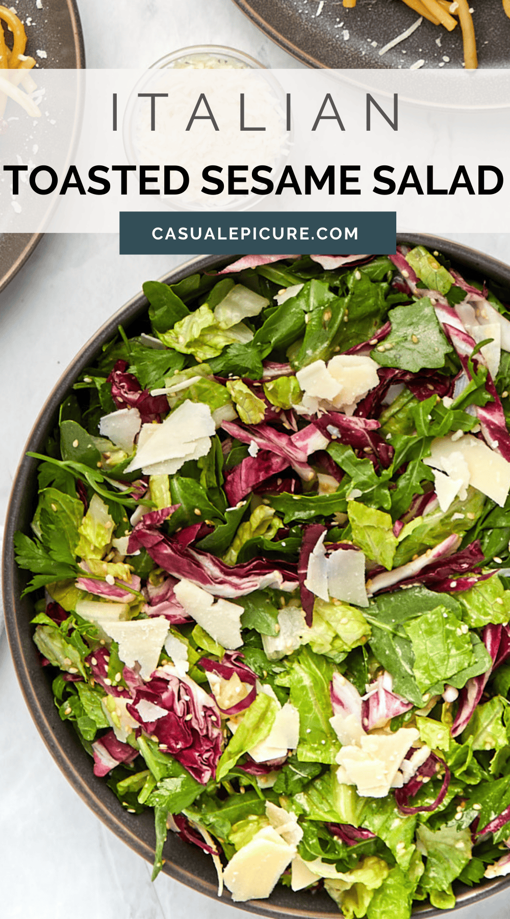 Italian Toasted Sesame Salad | Casual Epicure